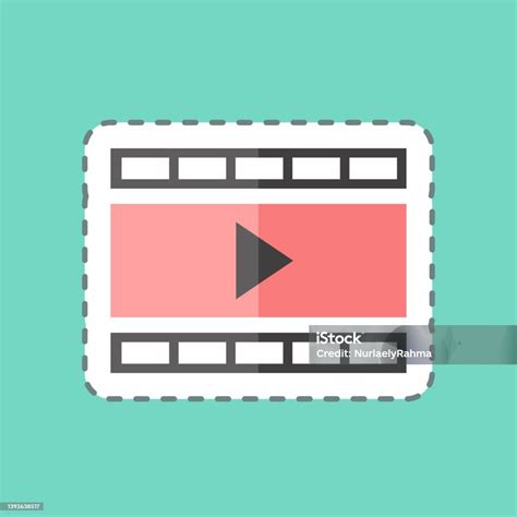 스티커 라인 컷 비디오 및 애니메이션 It 서비스 기호에 적합합니다 편집 가능한 간단한 디자인 디자인 템플릿 벡터 간단한 기호 그림 Brand Name Smart Phone