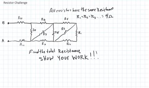 Solved Resistor Challenge All Resistors Have The Same Chegg Com