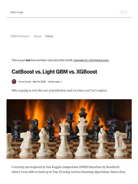 Catboost Vs Light Gbm Vs Xgboost By Alvira Swalin Towards Data Science Pdf Parameter