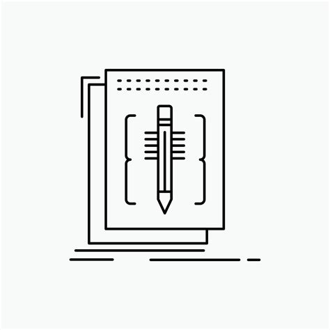 code edit editor language program line icon vector isolated