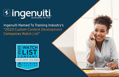 Robbi Rohr On Linkedin Ingenuiti Named To Training Industrys 2023