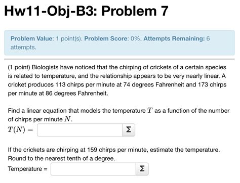 Solved Hw11 Obj B3 Problem 7 Problem Value 1 Points
