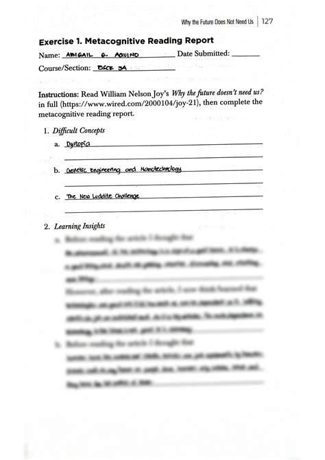 Solution Module 2 Section 5 Exercise 1 Science Technology And Society Metacognitive Reading