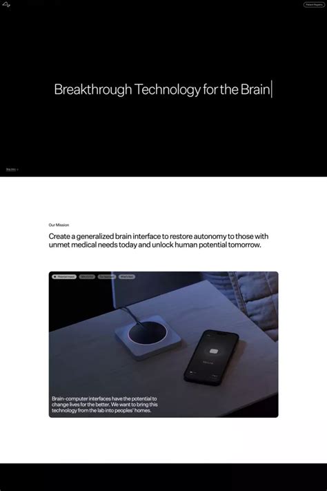Neuralink On Landbook Get Inspired By Landing Design And More