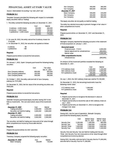 financial asset at fair value pdf mark to market accounting