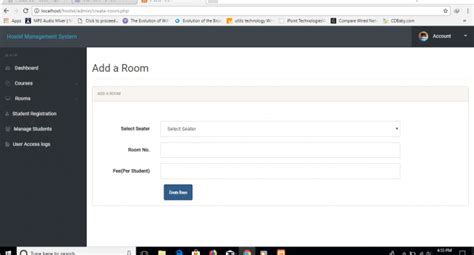 Hostel Management System Using Php With Source Code Source Code