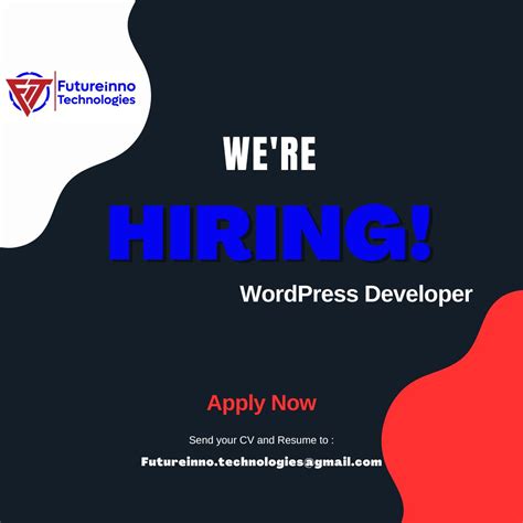Hiring Wordpressdeveloper Webdevelopment Wordpressjobs Webdesign