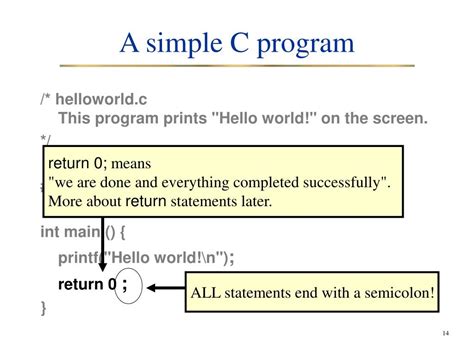 PPT A Simple C Program PowerPoint Presentation Free Download ID