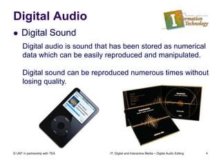 Audio Editing Ppt PPTX