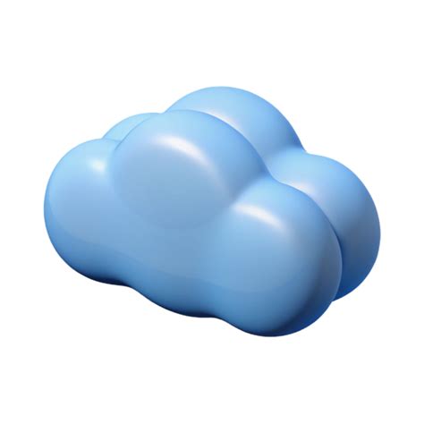 Dreamy Immaculate Isometric Cloud With Crisp Edges Scalable Minimal Design With Scalable