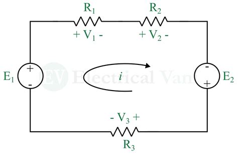 Kirchhoffs Voltage Law Kvl Statement And Examples Electrical Vani