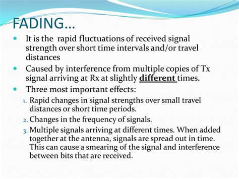 Power Delay Profiledelay Spread And Doppler Spread
