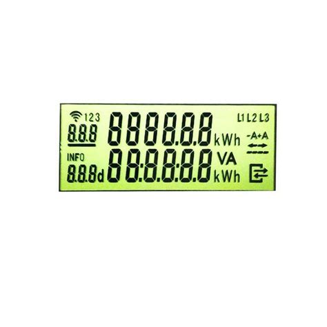 Positive Monochrome LCD Tn Htn FSTN LCD Display Screen For Electricity Meter LCD Display And