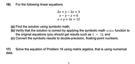 Solved Create The Following Symbolic Expressions A Chegg