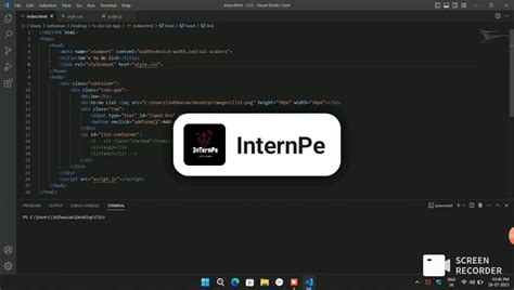 webdevelopment internpe internship webdevelopmentinternship intern