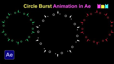 Circle Burst Animation In After Effects Youtube