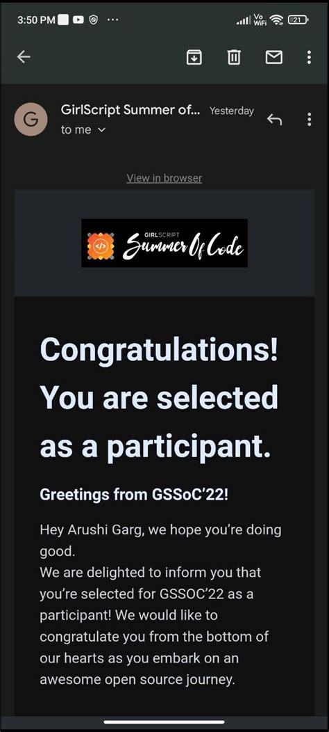 Arushi Garg On Linkedin Gssoc22 Girlscript Educationfirst