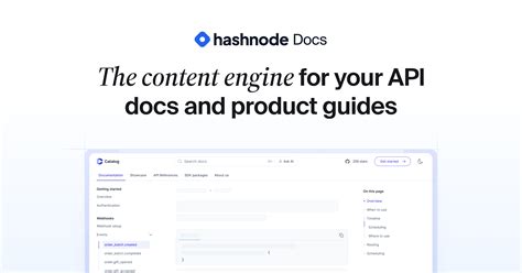 Announcing — Docs By Hashnode The Content Engine For Api And Product