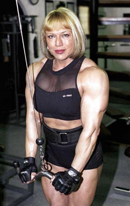 Juliette Bergmann Bodybuilding Sporty Stationary Bike