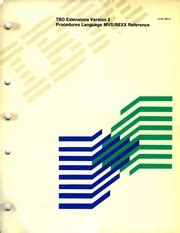 Ibm 370 TSO Extensions SC28 1883 4 TSO Extensions Version 2 Procedures Langage MVS REXX