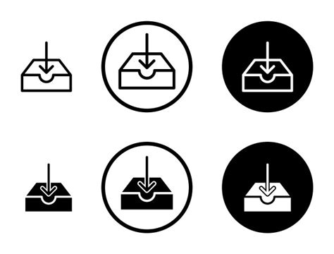 inbox icon royalty free vector image vectorstock