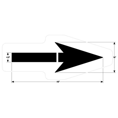 Straight Arrow Stencil Newstripe