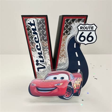 3d Mcqueen Letters Etsy