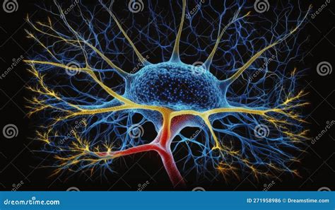 A Network Of Neurons Unraveling The Brain S Wiring Background Stock