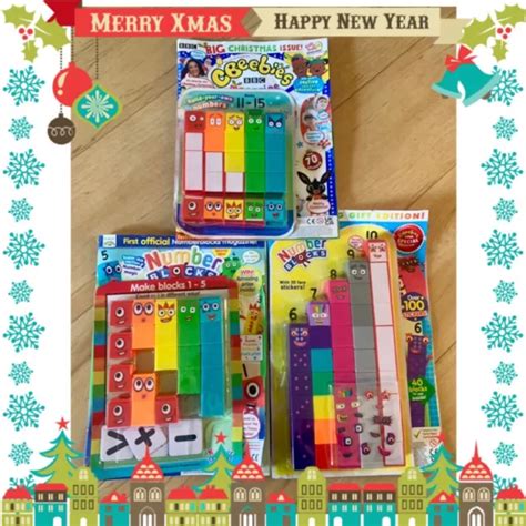 Numberblocks 1 5 6 10 11 15 Number Block Large Bundle Magazines Cbeebies Maths £22 00