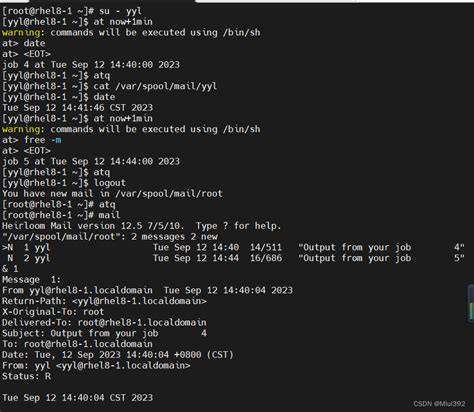Linux系统延时任务及定时任务linux延时分钟 Csdn博客