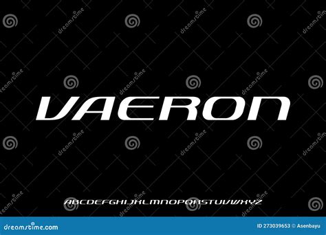 Modern Sporty Alphabets Set Display Font Vector Stock Vector Illustration Of Unique Graphic