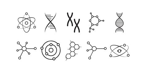 Premium Vector Science Atom Molecule Dna Icon