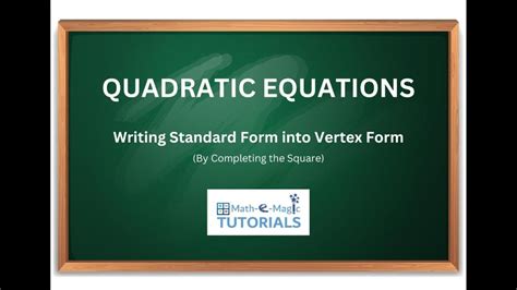 Quadratic Equations Youtube