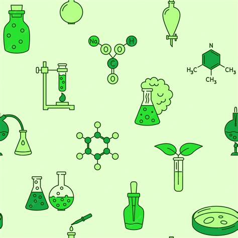 Premium Vector Chemistry Seamless Pattern