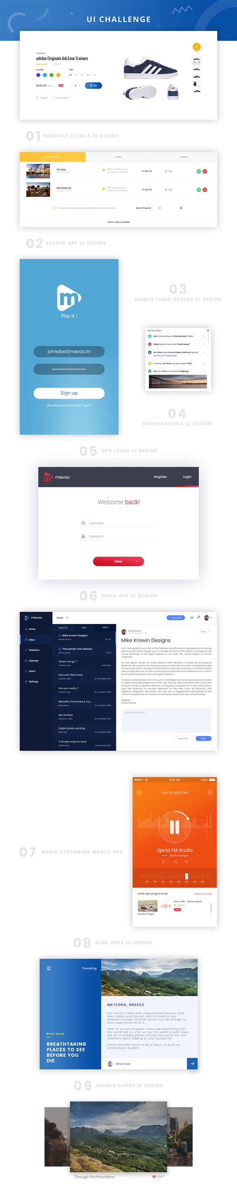 UI Challenge On Behance