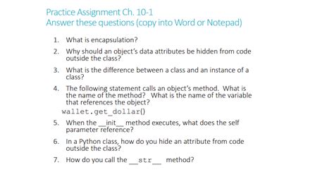 Solved Practice Assignment Ch Answer These Questions Chegg Com