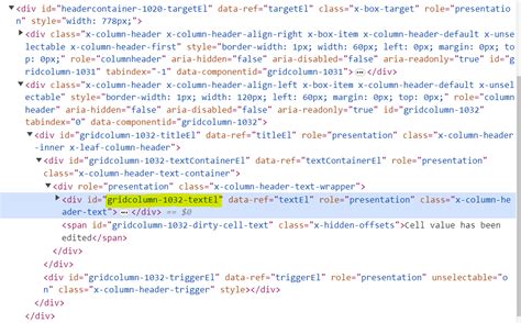 how to customize id for columns in unidbgrid general unigui