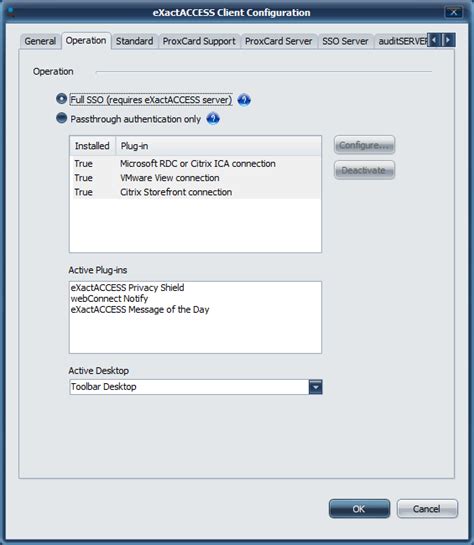 Standard Mode Configuration