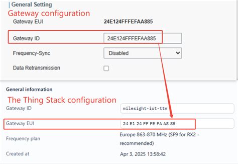 the things stack milesight gateway integration via semtech packet