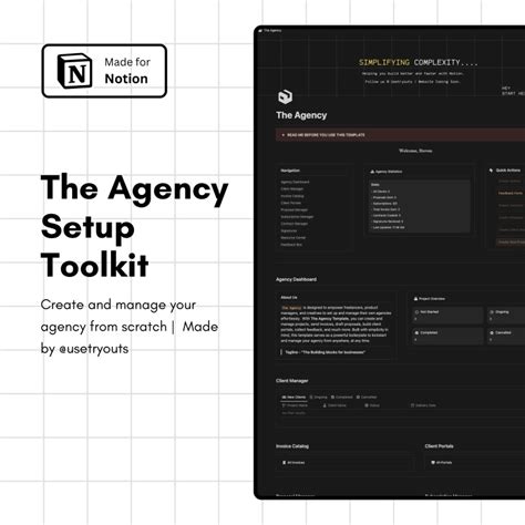 buy the agency template setup your agency by usetryouts on selar