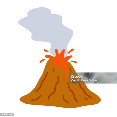 Letusan Gunung Berapi Lava Panas Merah Dan Aktivitas Geologis Bencana Alam Penghancuran Gunung