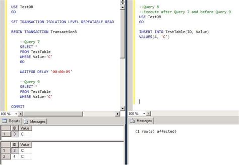 Compare Repeatable Read And Serializable Sql Server Transaction Isolation Levels