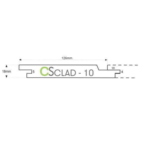 Cedar Cladding Profile 10 18 X 126mm X 185m Country Supplies
