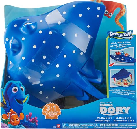Bandai Finding Dory Swigglefish Mr Ray 3 In 1 Playset Uk