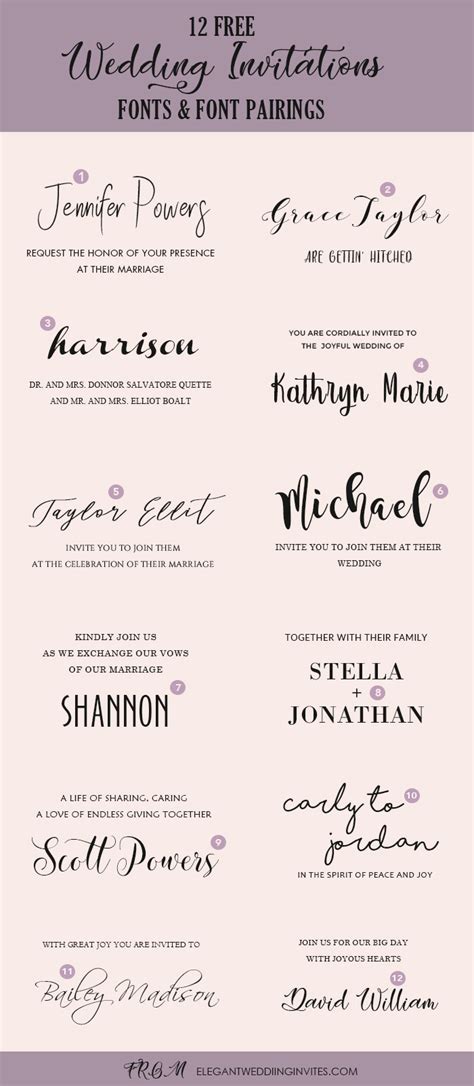32 Brilliant Picture Of Wedding Invite Fonts
