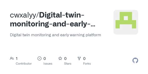 Github Cwxalyydigital Twin Monitoring And Early Warning Platform