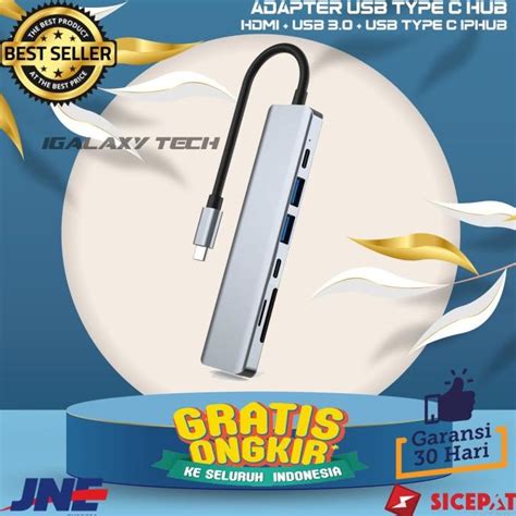 Jual Adapter Usb Type C Hub Hdmi Usb 3 0 Usb Type C Iphub Dqw4Gtedcs Shopee Indonesia