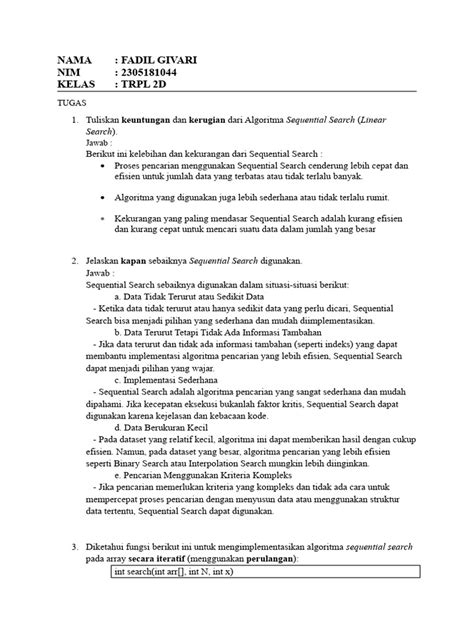 Tugas Struktur Data Pdf