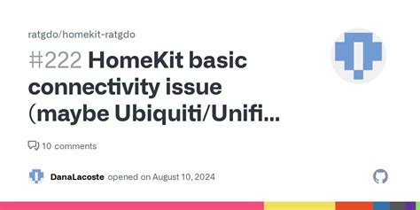 Homekit Basic Connectivity Issue Maybe Ubiquitiunifi Related · Issue