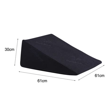 Momentous Living Cool Gel Memory Foam Bed Wedge Pillow Cushion Neck